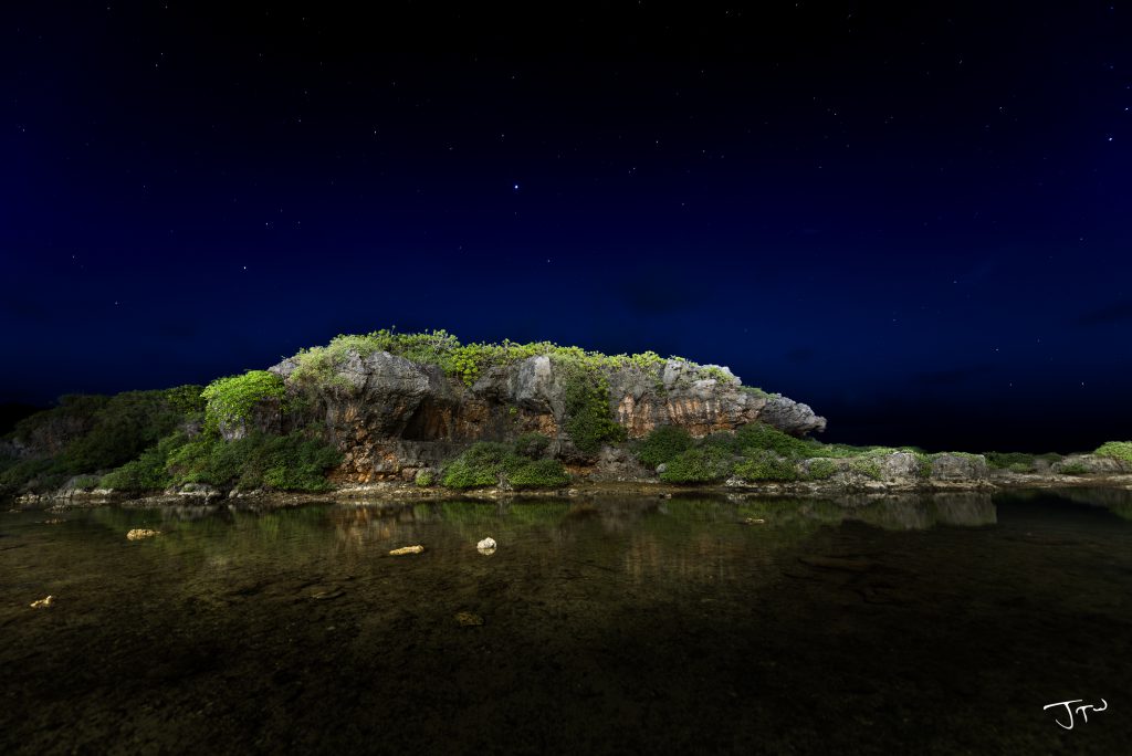 Inarajan Pools at Night - Joshua T. Wood, Photography